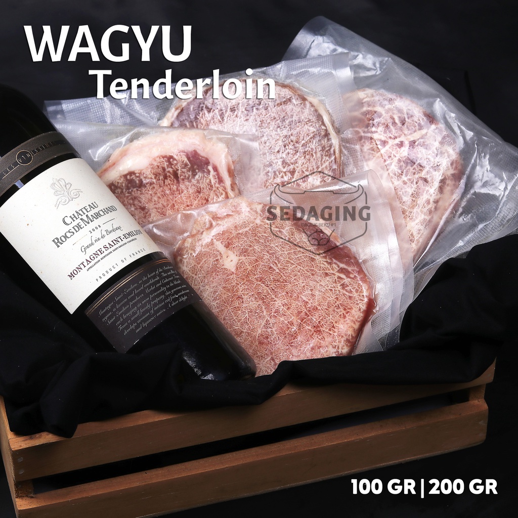 Jual Wagyu Steak 200gr PREMIUM / Wagyu Tenderloin Steak Sapi Bandung ...