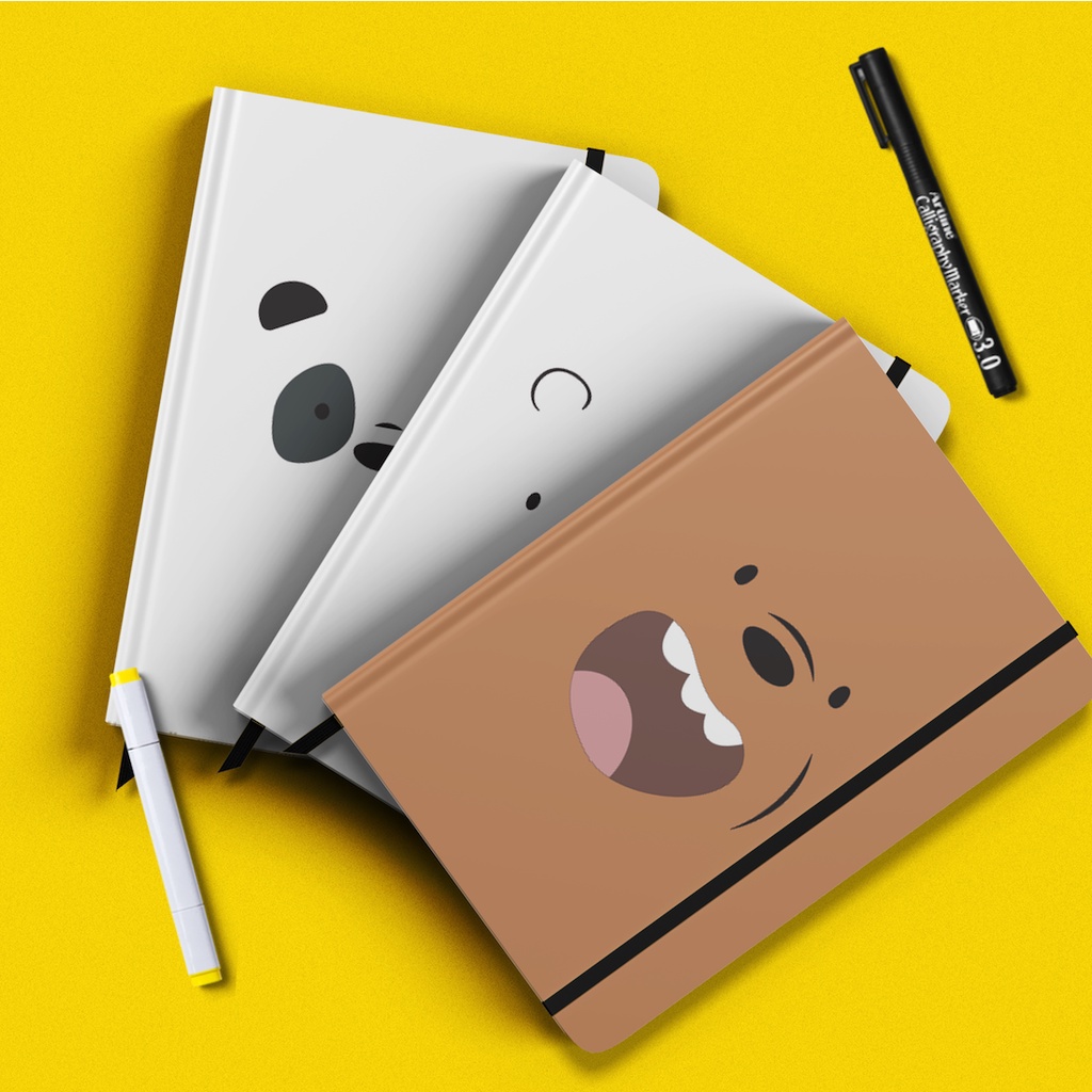 Jual Notebook Buku We Bare Bears Note Book Buku Catatan Lucu | Ukuran ...