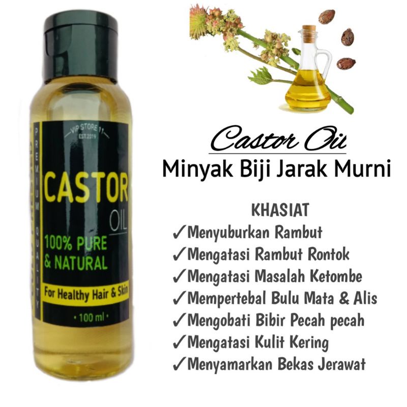 Jual Castor Oil Minyak Jarak murni 100% isi 100ml | Shopee Indonesia