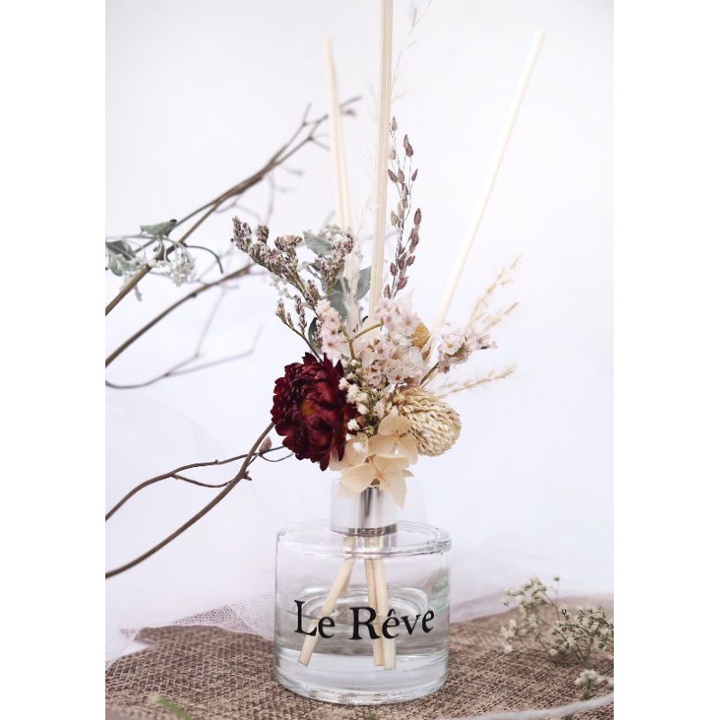Jual Le Reve Botanical Reed Diffuser - with Flowers (100ml) | Shopee ...