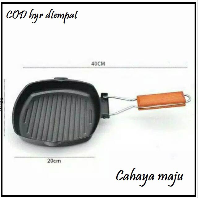 Jual Teflon Wajan BBQ grill pan | Shopee Indonesia