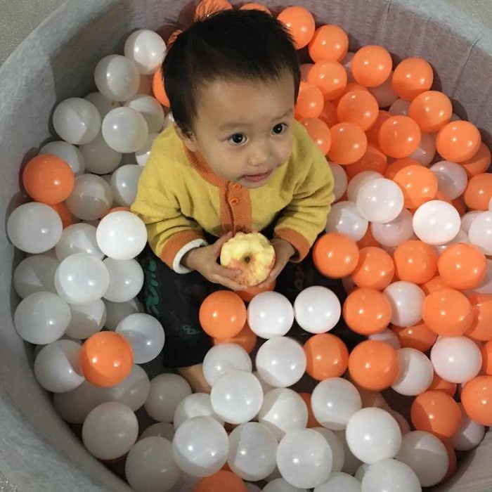 Jual MANDI BOLA AQUATIC WARNA PUTIH ORANGE 50PCS - Bola Mandi Anak ...