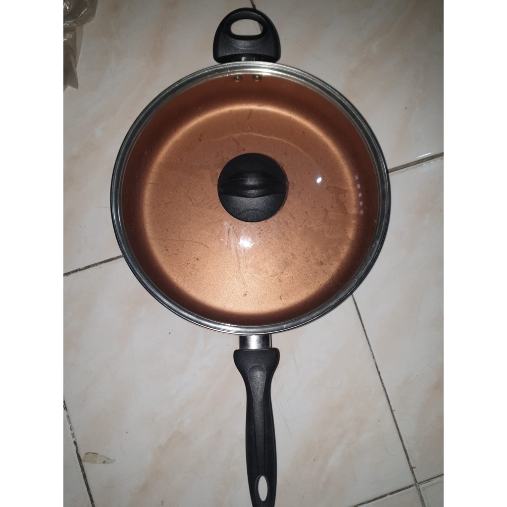 Jual Fry pan, panci, wajan penggorengan teflon 30 cm QUANTUM ( Tanpa ...