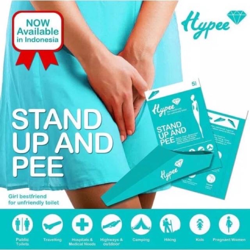 Jual [NEW] HYPEE STAND UP PEE FOR GIRLS (5pcs) Corong Pipis Disposable | Shopee Indonesia