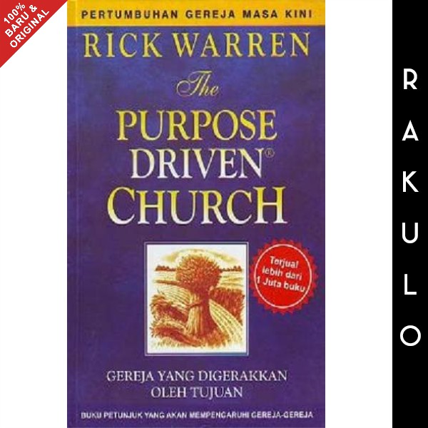 Jual Buku The Purpose Driven Church - Rick Warrren Hard Cover | Shopee Indonesia