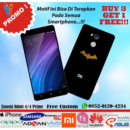 Jual [Original] Garskin Xiaomi Redmi 4/4 Prime Motif Batman - Free ...