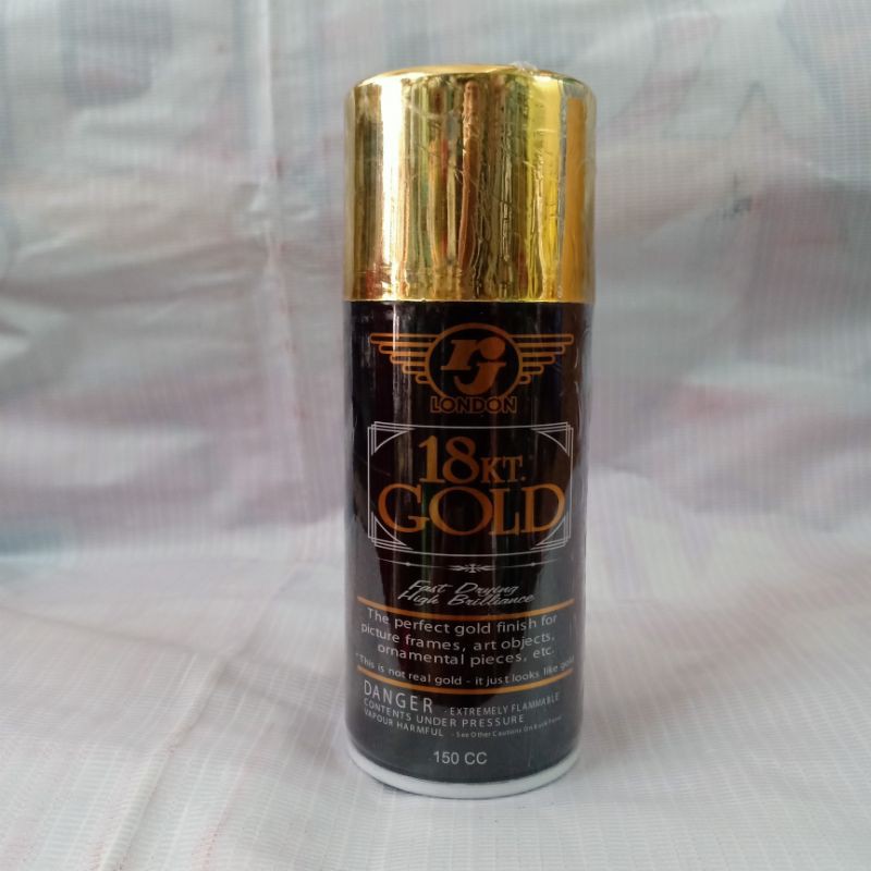 Jual cat semprot RJ London gold 18KT 150cc | Shopee Indonesia