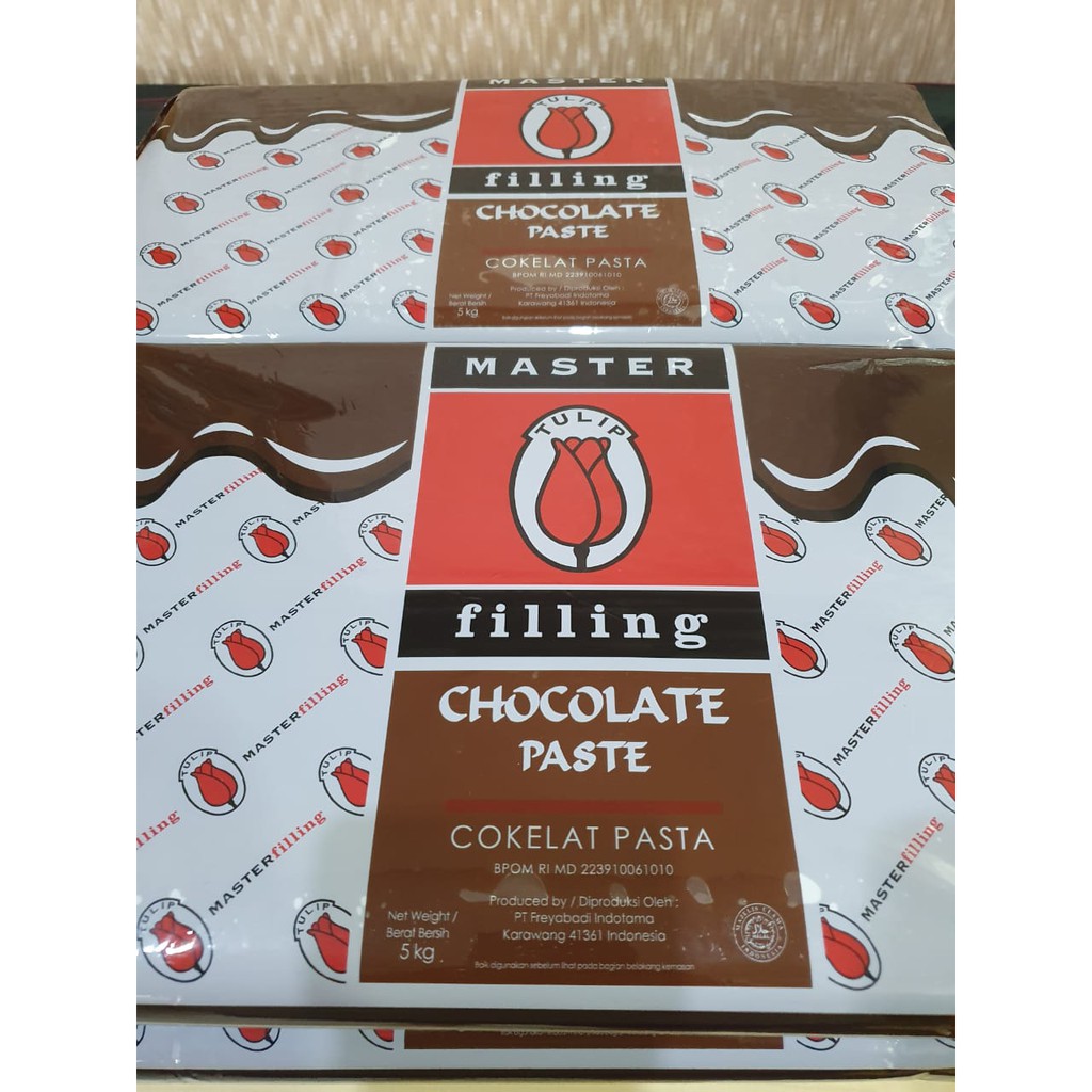Jual COKLAT TULIP FILLING / SELAI COKLAT KEMASAN 5KG - MURAH ...