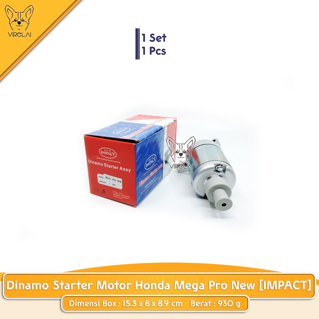 Jual Dinamo Starter motor Mega Pro New / Force 1 Injection [IMPACT ...