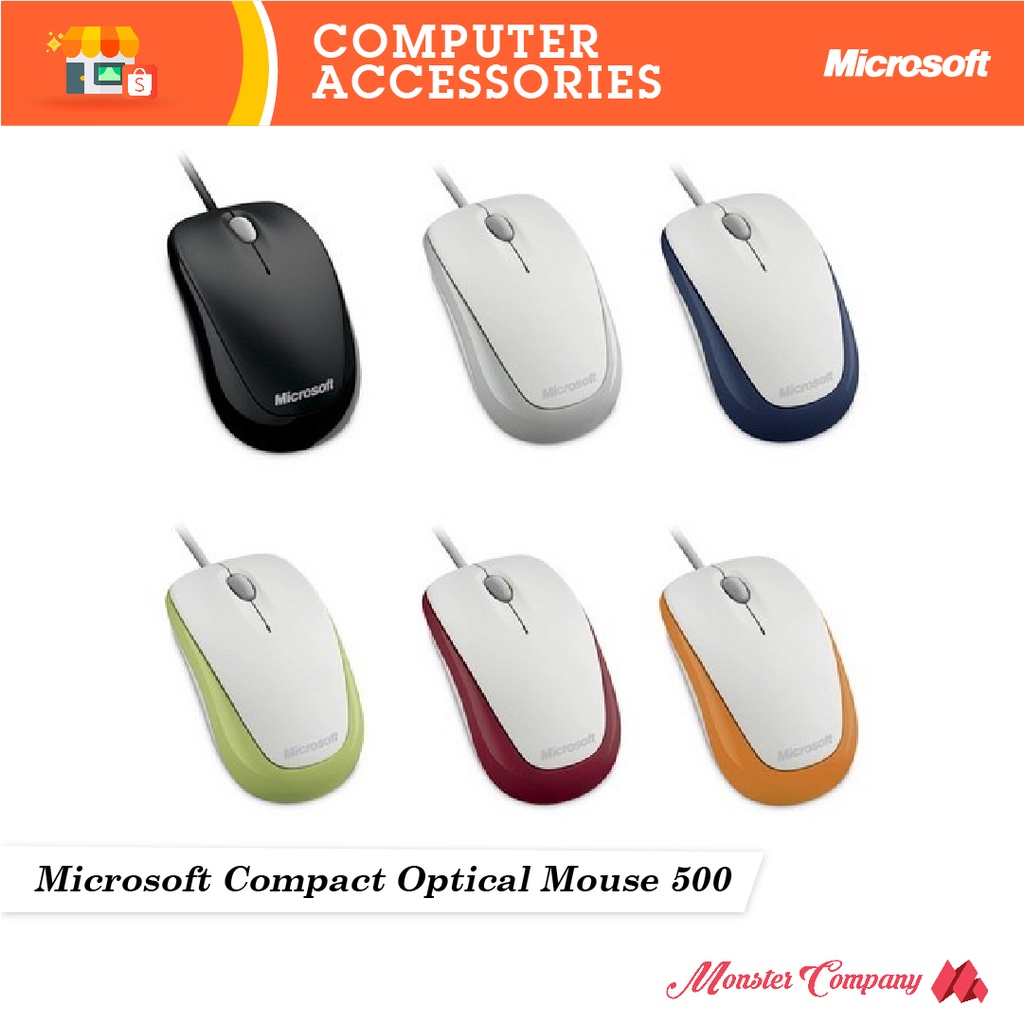 Jual Mouse Microsoft Compact Optical 500 Original | Shopee Indonesia