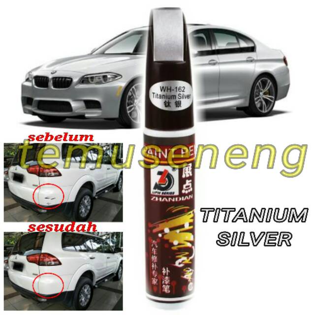 Jual Titanium Silver Terang Metallic Spidol Cat Warna Body Mobil Motor ...