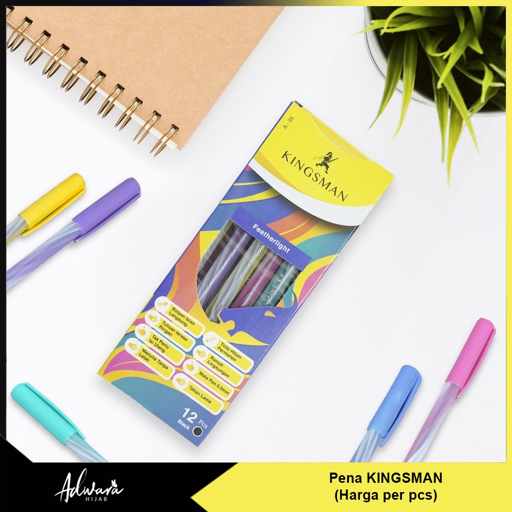 Jual Pulpen Lilir Ulir Motif Pelangi Tinta Hitam 1 Pcs Kingsman Stark ...