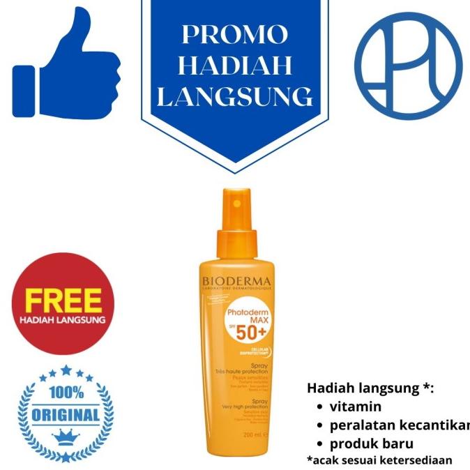 Jual BIODERMA PHOTODERM MAX SPRAY Spf50+ 200ml SUN BLOCK SUN SCREEN ...