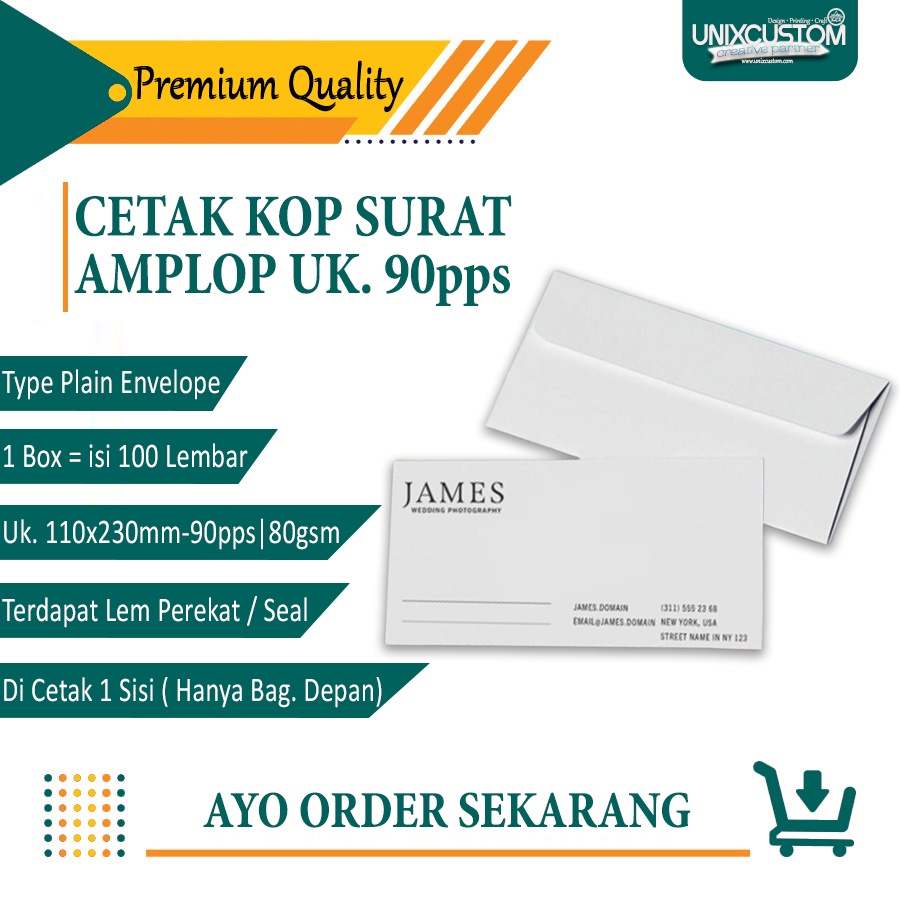 Jual Cetak Amplop Kop Lembaga / Instansi / Sekolah | Shopee Indonesia
