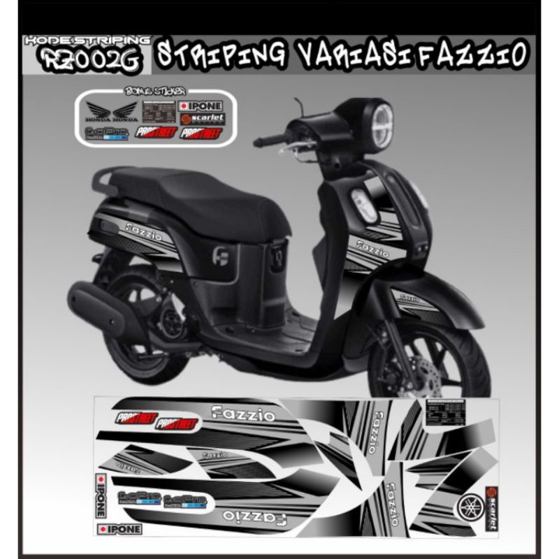 Jual stiker sticker striping yamaha fazzio decal Yamaha fazzio 2022 ...