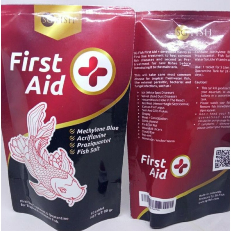 Jual First Aid plus tablet mineral karantina ikan tablet + | Shopee ...