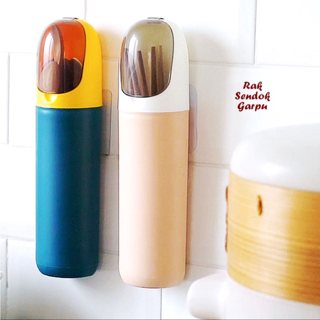 Jual Rak Sendok Garpu NEWW Model Gantung tempat sendok garpu sumpit ada ...