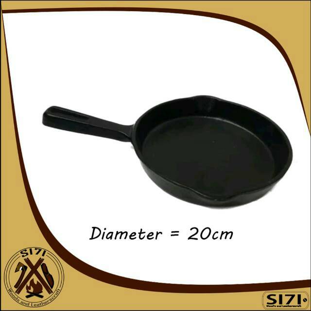 Jual Iron cast wajan coran besi bushcraft 20cm | Shopee Indonesia
