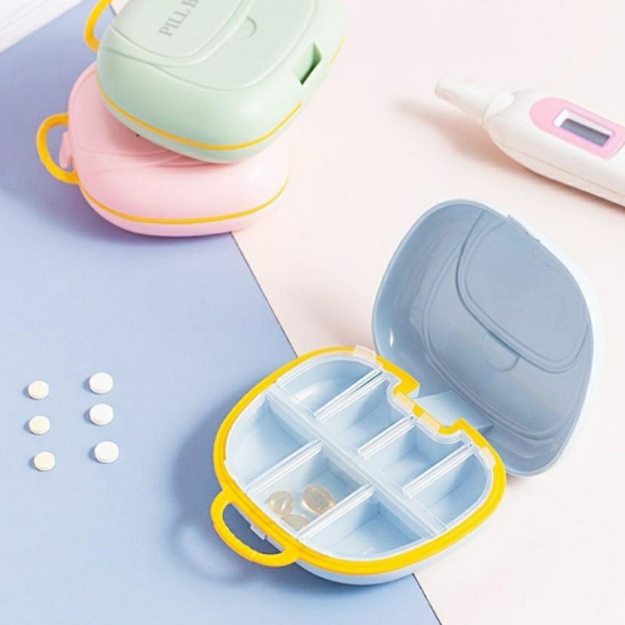 Jual Pill Box 7 sekat | Kotak Obat Keranjang | Tempat obat bentuk tas ...