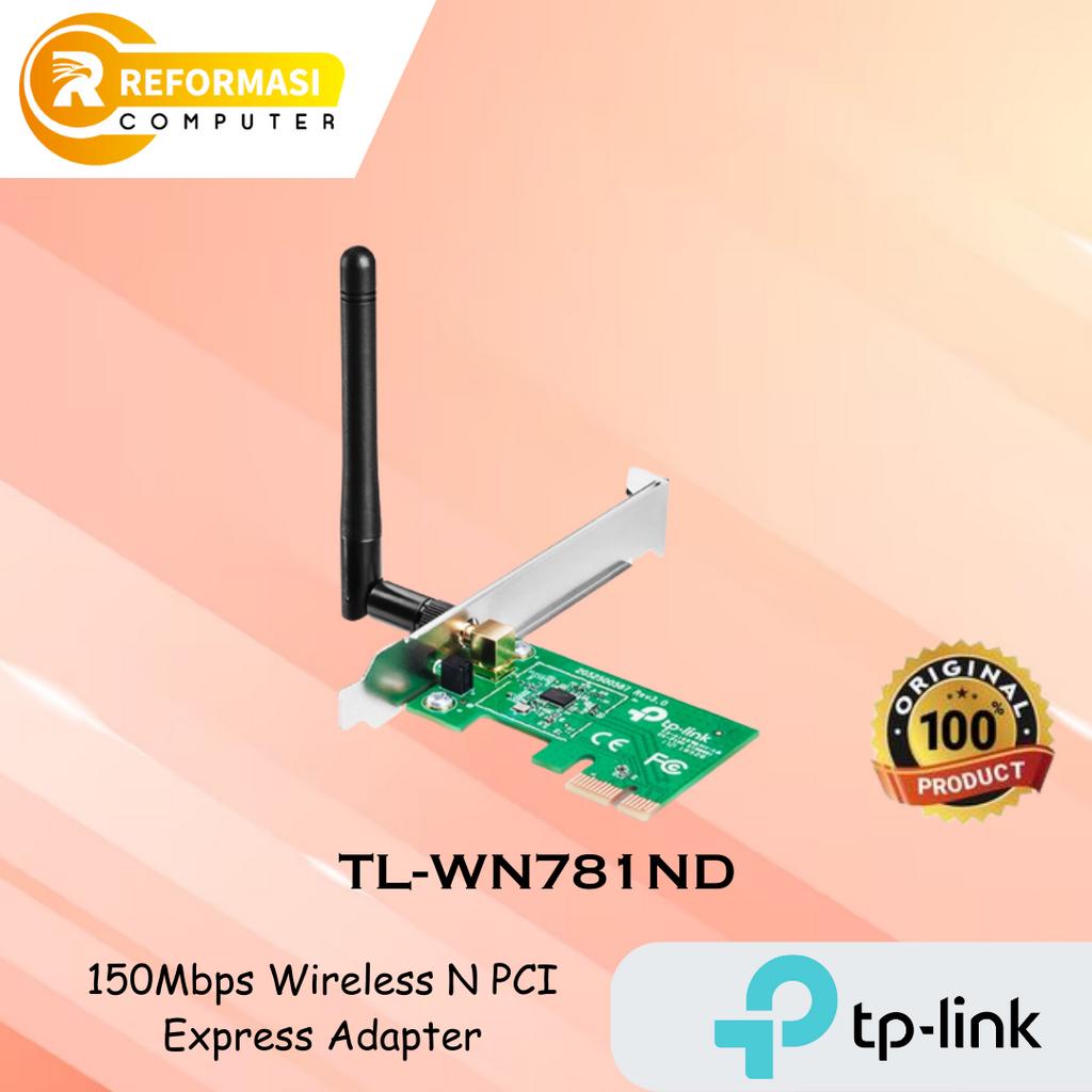 Jual TPLink 150 Mbps Wireless N PCI Express Adapter - TL-WN781ND ...