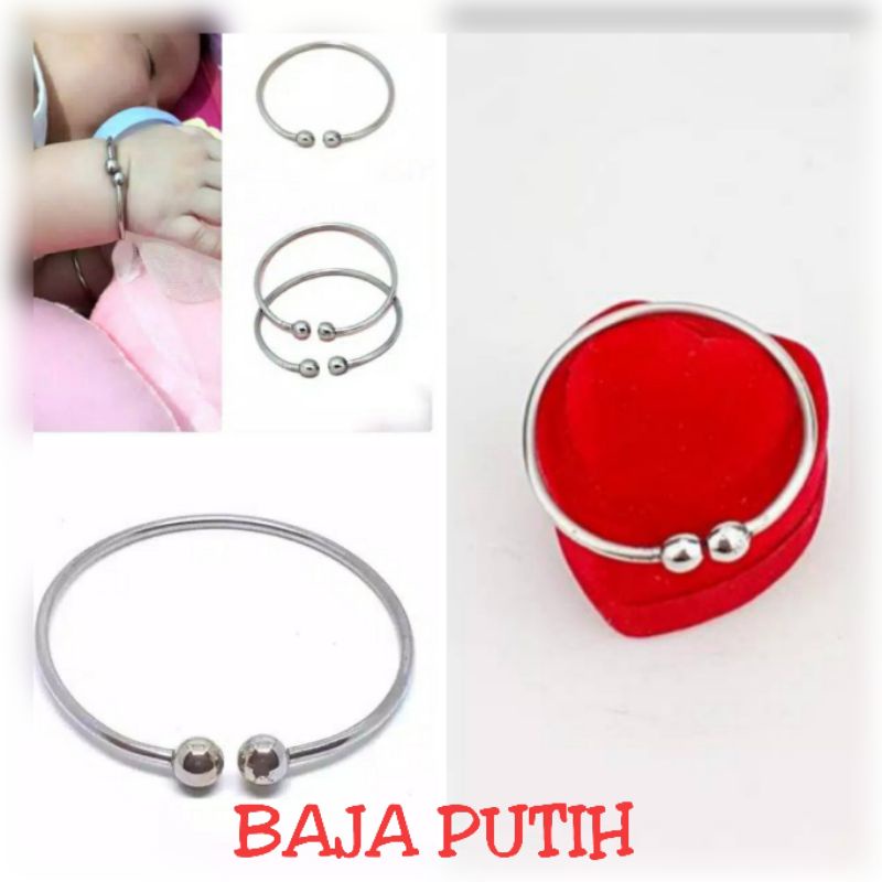 Jual Gelang Monel Baja Putih penurun demam pada bayi / anak , anti ...