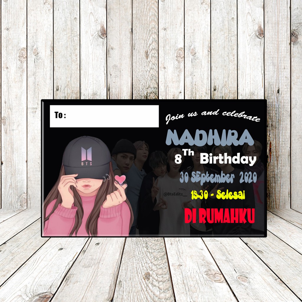 Jual undangan/BTS/undanganBTS/tasbts | Shopee Indonesia