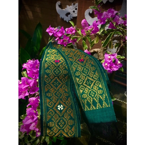 Jual Selendang Songket Asli Sidemen Bali - Hijau | Shopee Indonesia