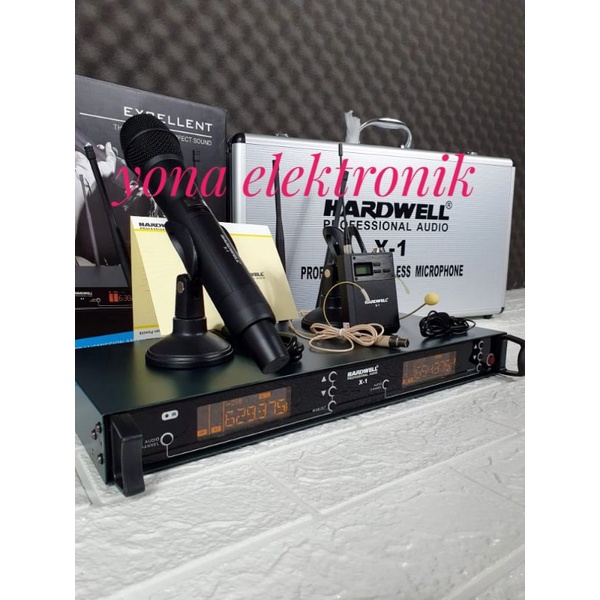 Jual Mic wireless Hardwell X1 handle clip on headset original | Shopee ...