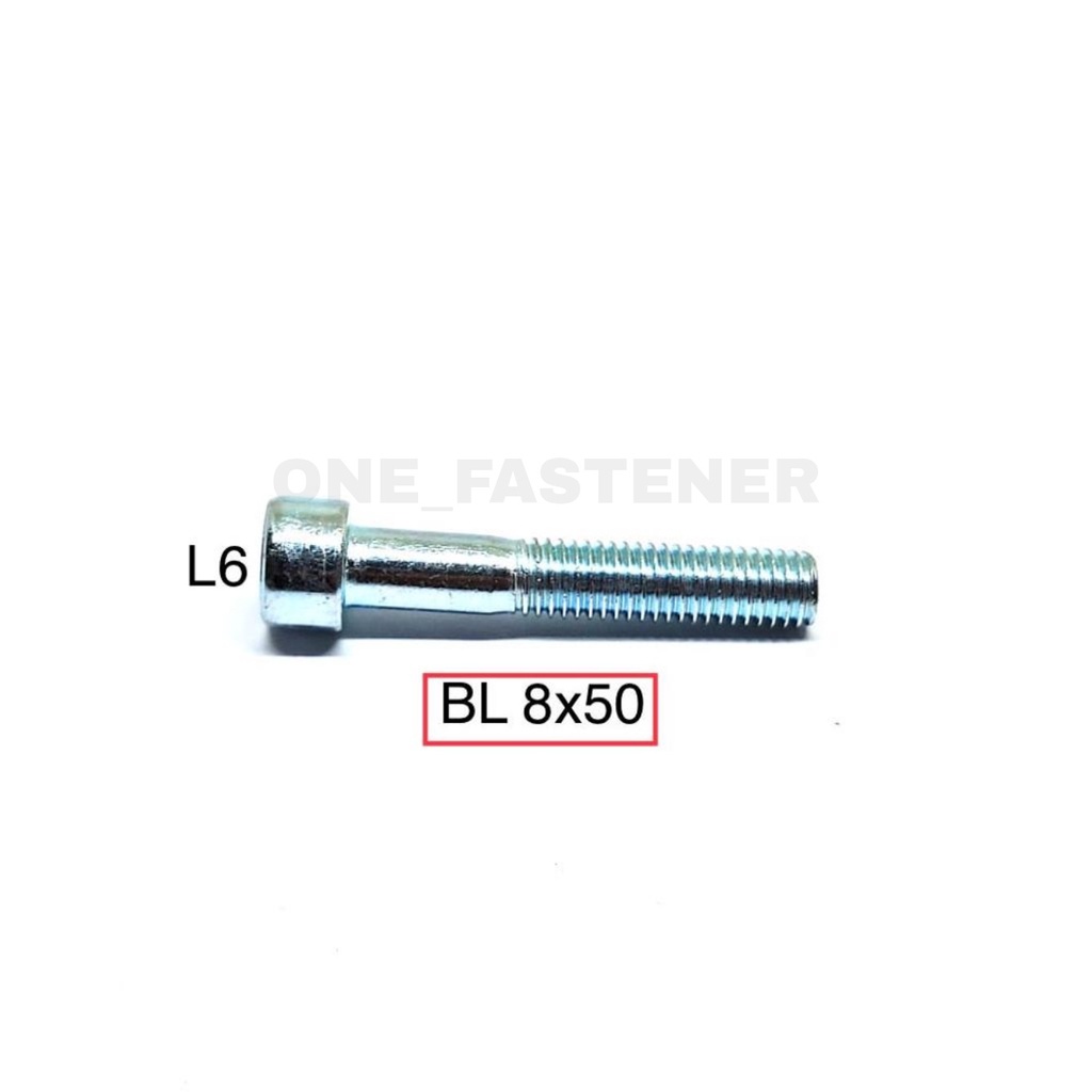 Jual POLOS Baut L M8x50 PUTIH L6 8mm 5cm hex socket L Heads cap screw ...