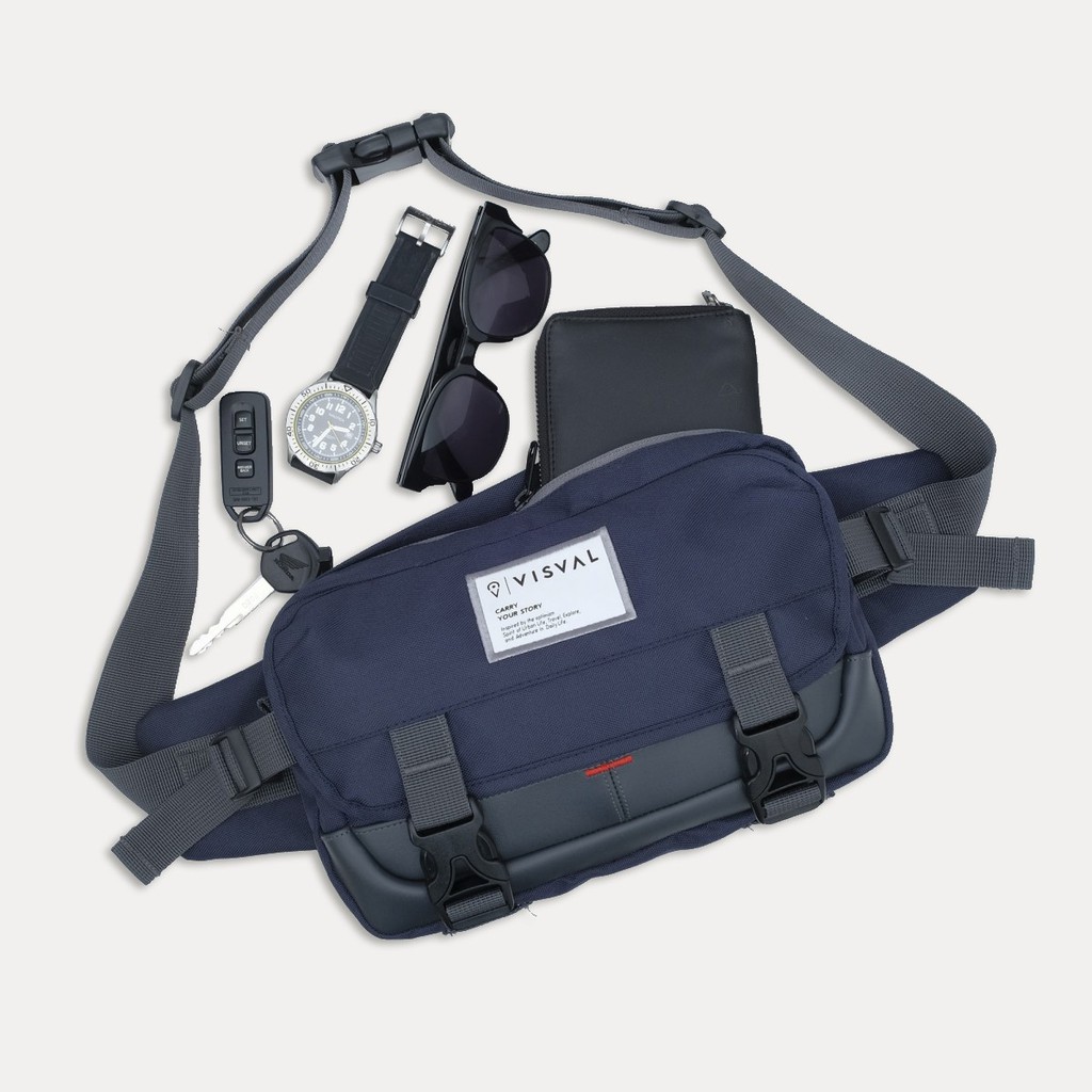Jual Tas Pinggang Waistbag VISVAL Waist Bag Flashpack Selempang Sling ...