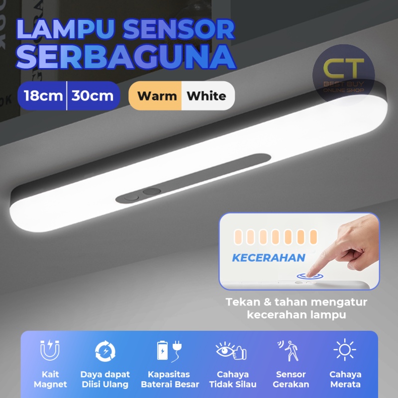 Jual Wardrobe Light Lampu Lemari Dinding Koridor PIR Sensor Malam ...