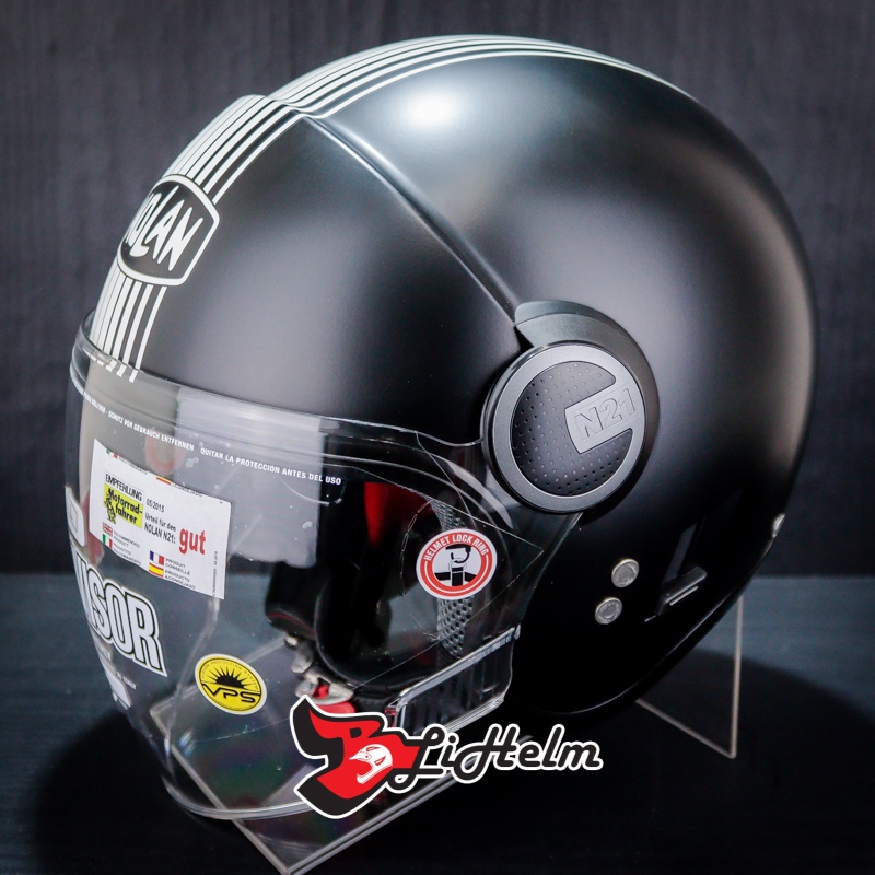 Jual HELM NOLAN N21 JOEI DE VIVRE #34 FLAT BLACK | NOLAN N-21 RETRO ...