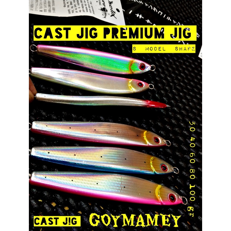 Jual LURE METAL JIG MICRO JIG CAST JIG Rep PREMIUM noT GOMAME 30 40 60 80 100 GRAM | Shopee ...