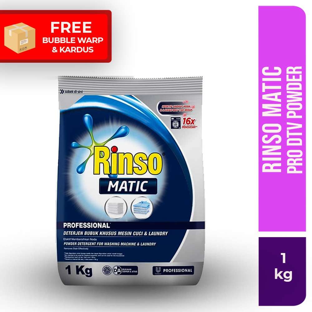Jual Rinso Matic Powder Detergent Professional 1 KG | Shopee Indonesia