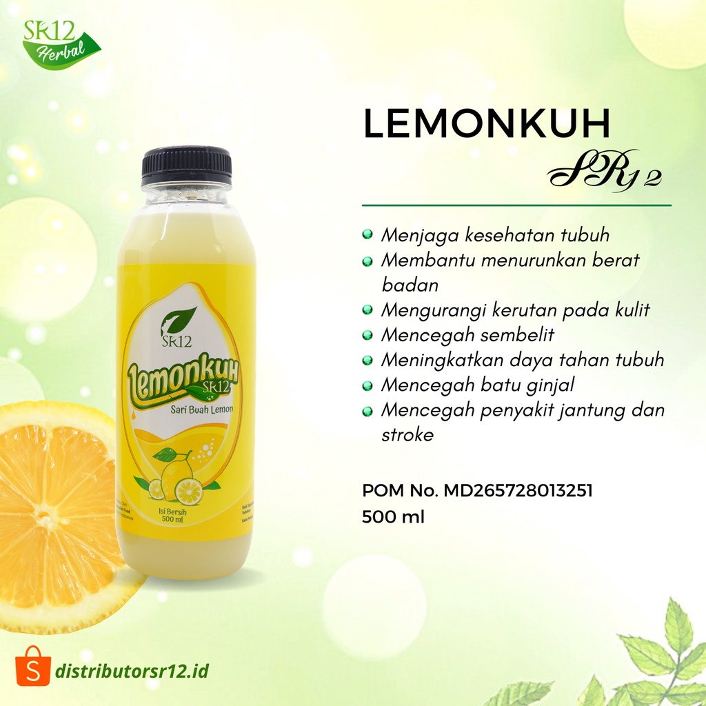 Jual Lemonkuh SR12 Sari Buah Lemon Asli Minuman Herbal Daya Tahan Tubuh ...