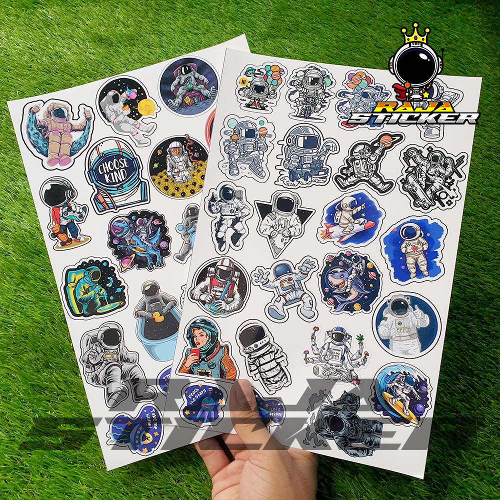 Jual Stiker Astronot Luar Angkasa untuk Koper Laptop HP TUMBLER SEPEDA ...