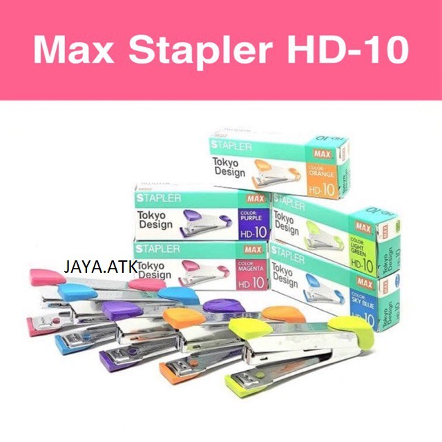 Jual STAPLER STAPLES MAX HD-10 TOKYO DESIGN NO.10 HEKTER STEPLES KECIL HD10 MAX | Shopee Indonesia