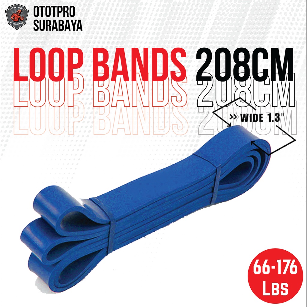 Jual 208cm Loop Elastic Resistance Band 35-85 Lbs/Loop Band/Karet Fitness- Biru | Shopee Indonesia