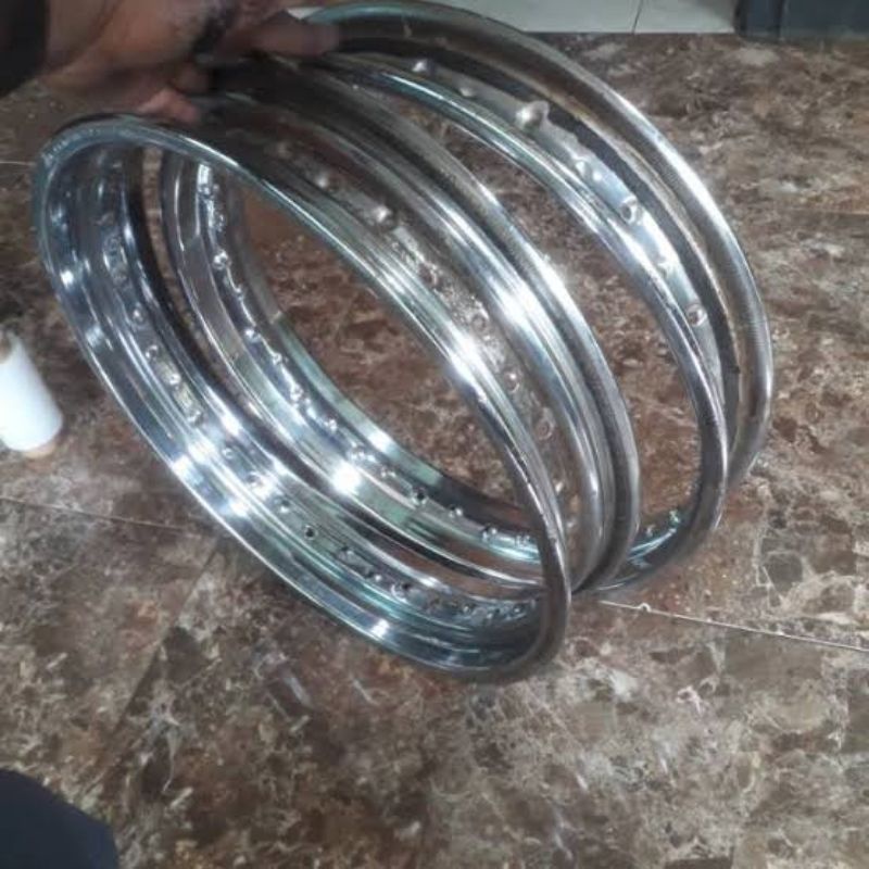 Jual VELG PELEK PELK DID RIM BESI CHROME UKURAN 17 X 140 160 185 215 ...