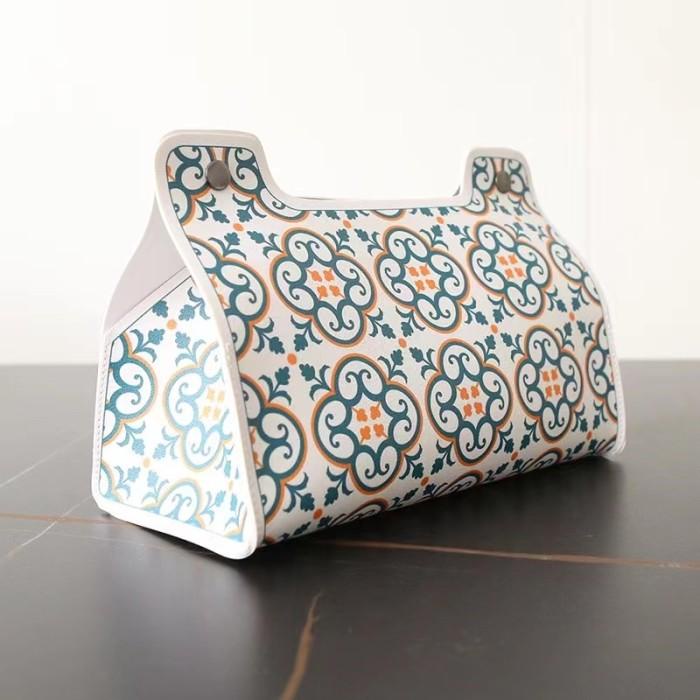 Jual LV brown & Hermes ORANGE tissue box/ kotak tissue bahan kulit ...