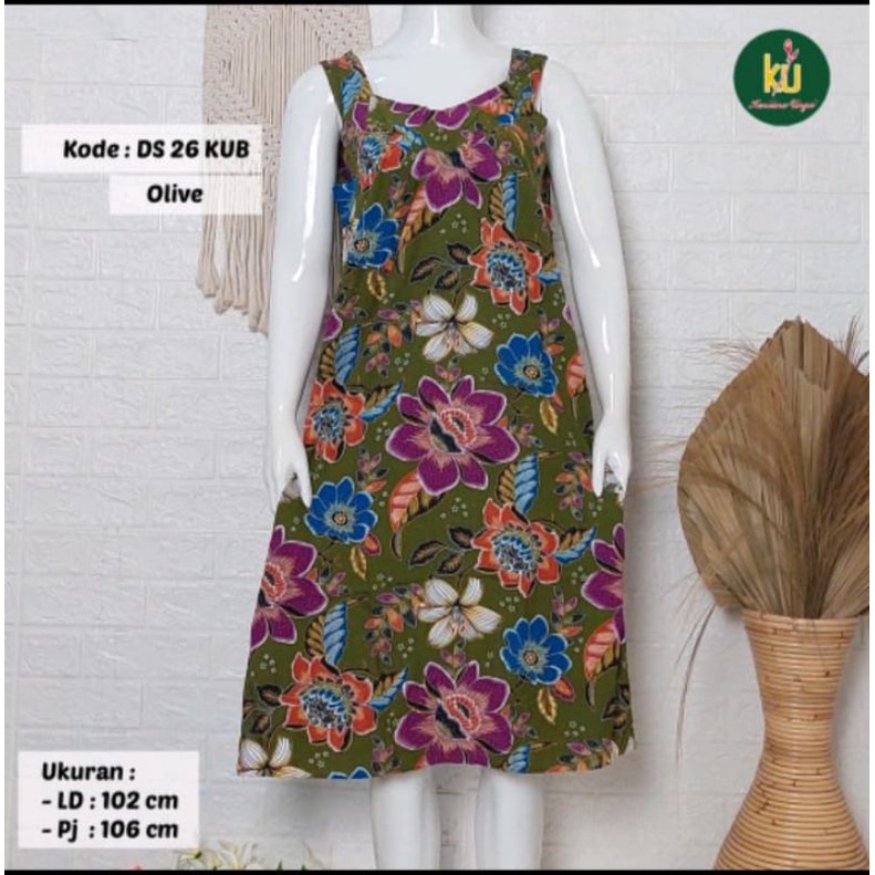 Jual Daster Kencana Ungu 26 Tanpa Lengan Label Biru | Shopee Indonesia