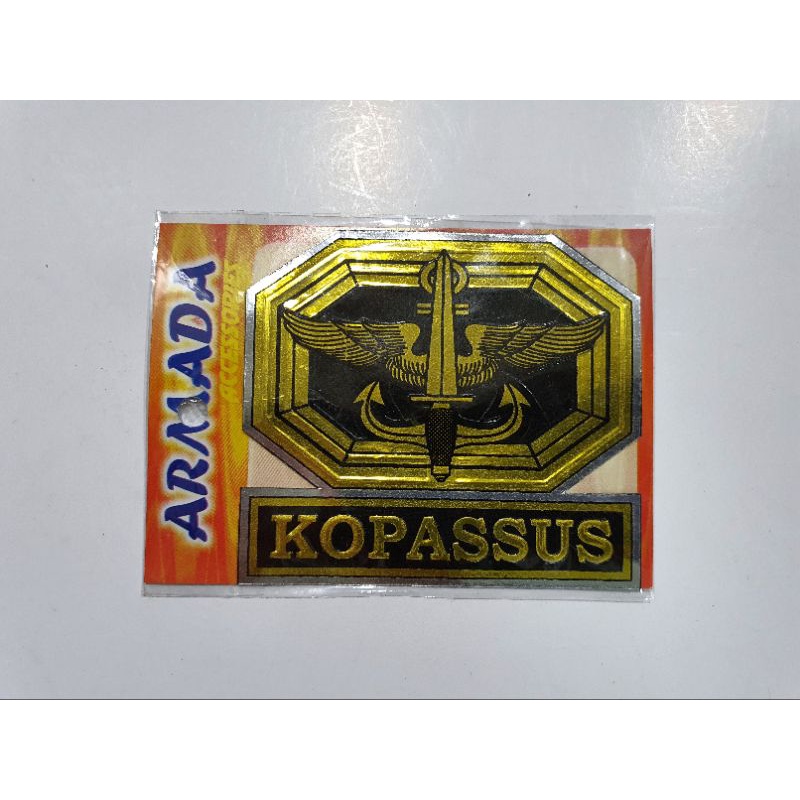 Jual Stiker Kilap kaca Kopassus Komando | Stiker motor Kopassus ...