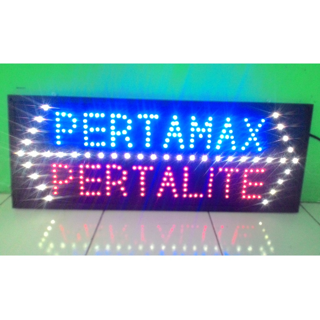 Jual Papan Tulisan Lampu LED Sign ~ PERTAMAX - PERTALITE ~ | Shopee ...