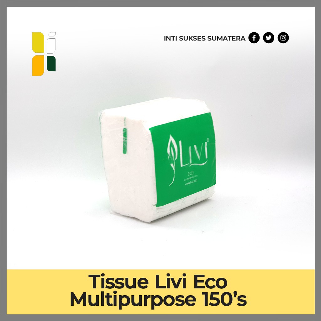 Jual TISSUE LIVI ECO MULTIPURPOSE 150S (TISU MEJA MAKAN) | Shopee Indonesia