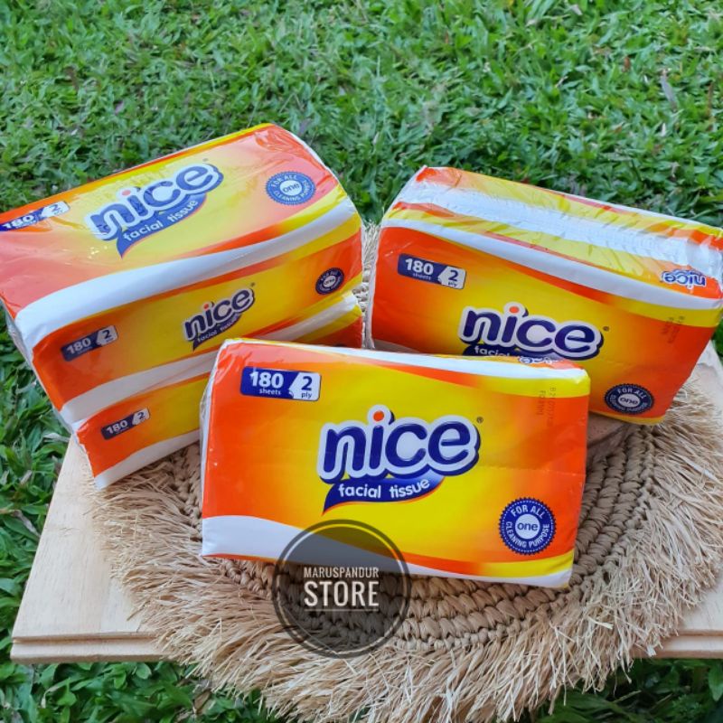 Jual TISSU NICE/FACIAL TISSUE NICE 180 Sheet 2 Play/Tissue Makan/Tissu ...