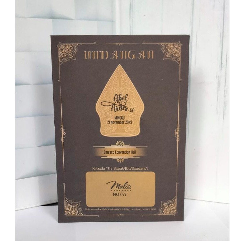 Jual Kartu Undangan Pernikahan atau Kertas Undangan atau Blangko ...