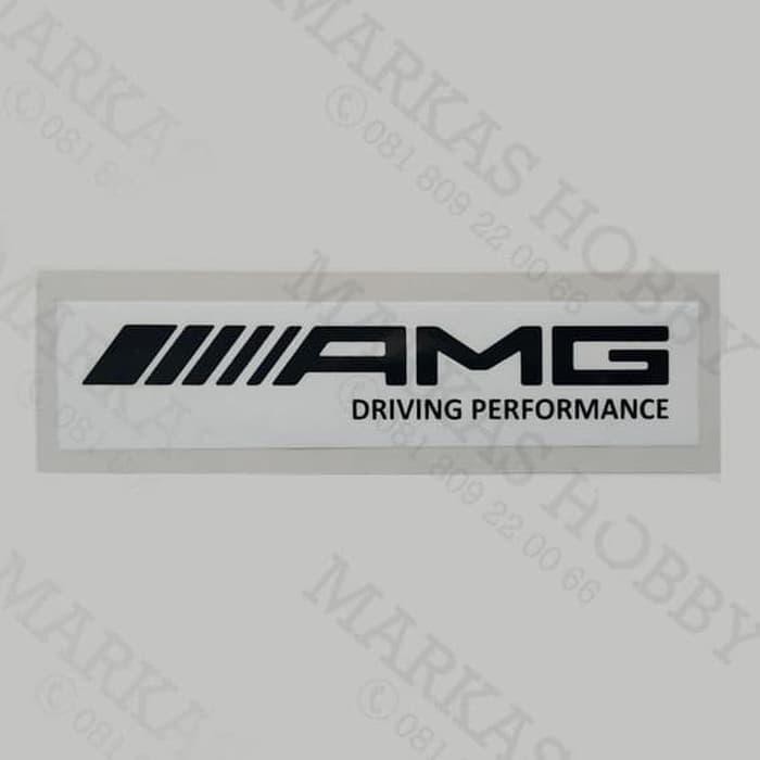 Jual Stiker / Sticker Mercedes-Benz AMG White Rectangle Tempel Dalam ...