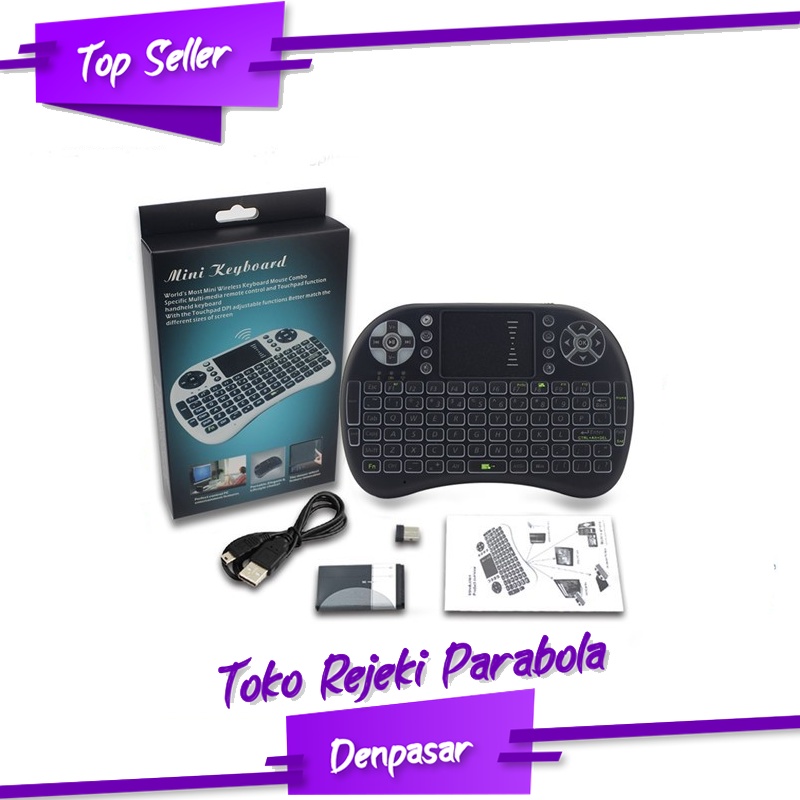 Jual TRP Mini Keyboard Wireless i8 Portable Touch Pad Andorid Windows ...