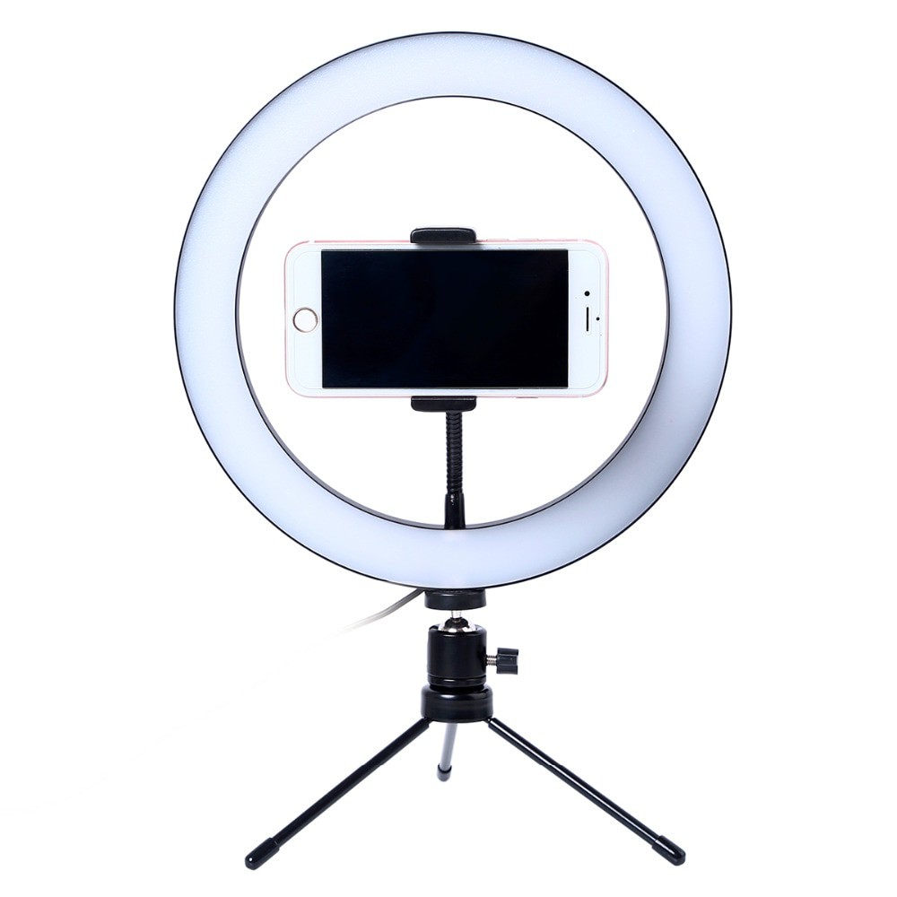 Jual Lampu Halo Ring Light LED Selfie 120 LED 10 Inch 26 cm Dengan ...