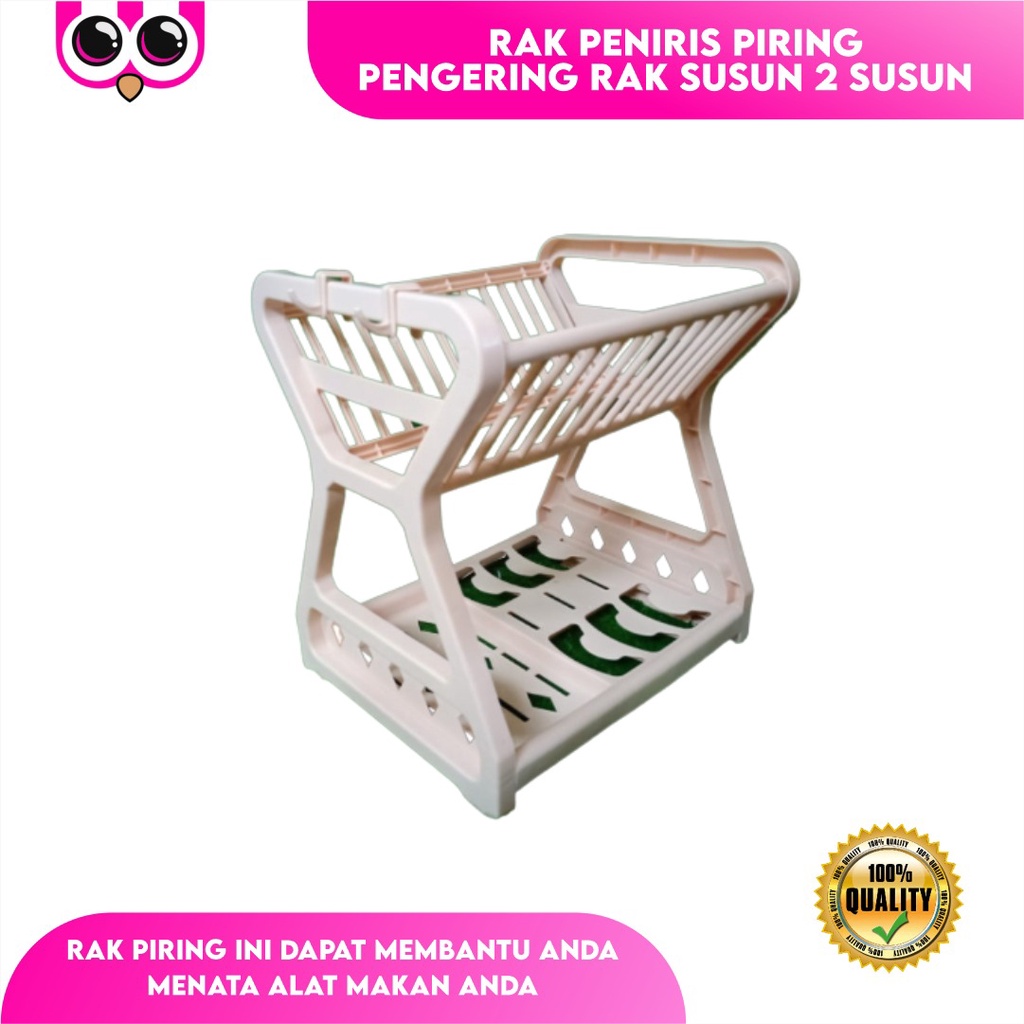 Jual [ Ss 2 ] Rak Peniris Piring / Pengering Rak Susun 2 Susun / Rak ...